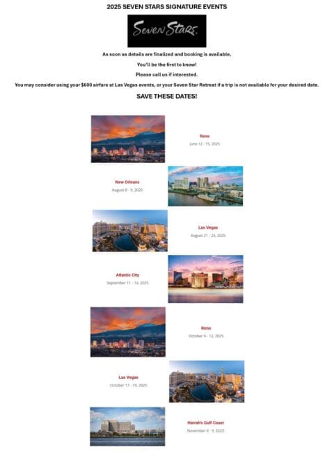 Seven Star/Diamond | Trips By Mike